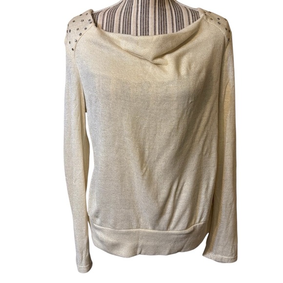 NY Collection | Sweaters | Ny Collection Sweater Large Cream Gold ...